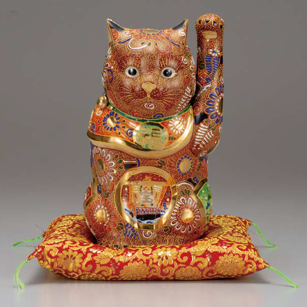 S10 Beckoning Cat: Mori with Treasure ship - IROHASHOP JAPAN